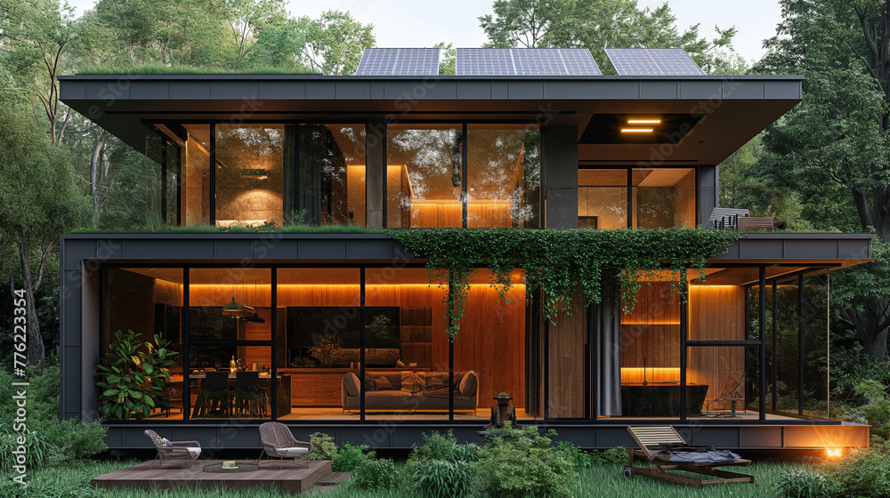 House render. Beautiful Home Exterior design of residential fronts that ...