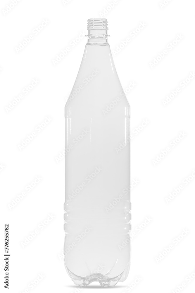 New, clean empty isolated plastic bottle on transparent background ...