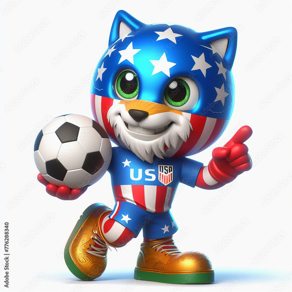 mascot of the United States men's national soccer team, Sam the Eagle ...