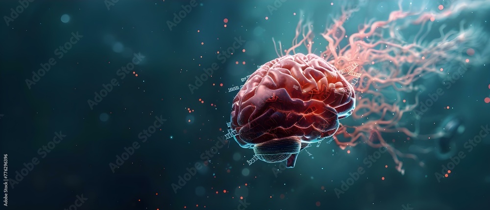 Visual Representation of Traumatic Brain Injury: D Human Brain Image ...