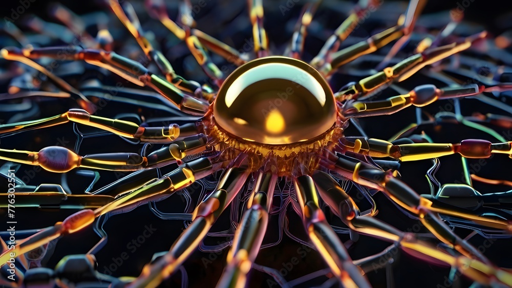 Quantum entanglement visualized, waveform collapsing Stock Illustration ...