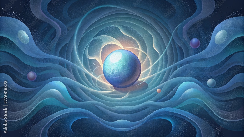 Fluid and everchanging an abstract representation of ethereal energy ...