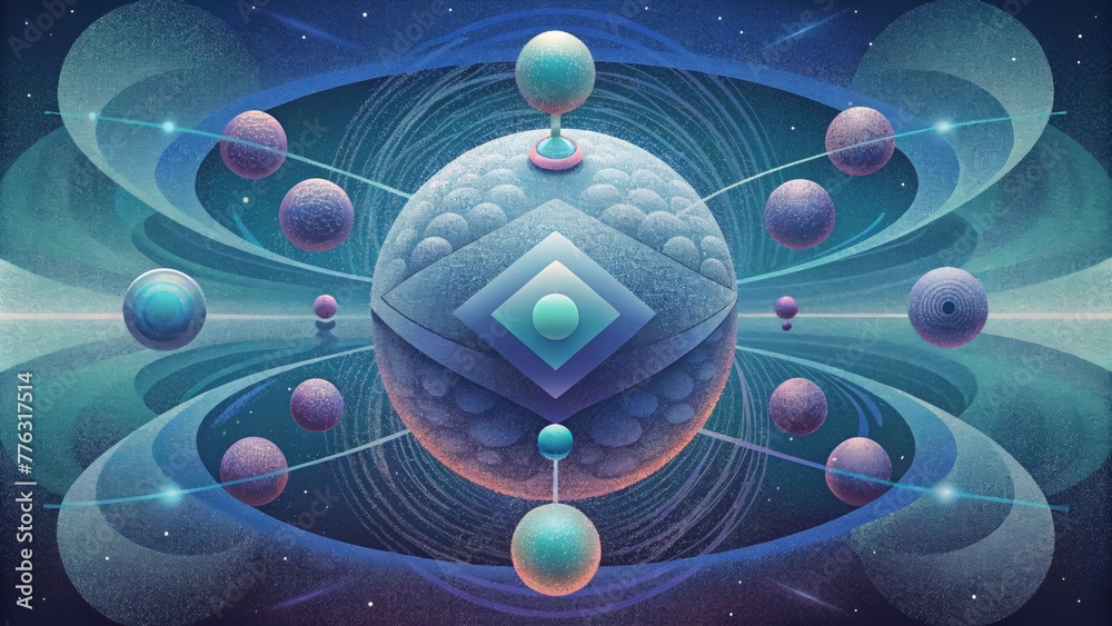 Layers upon layers of fading patterns mirroring the multiverse theory ...