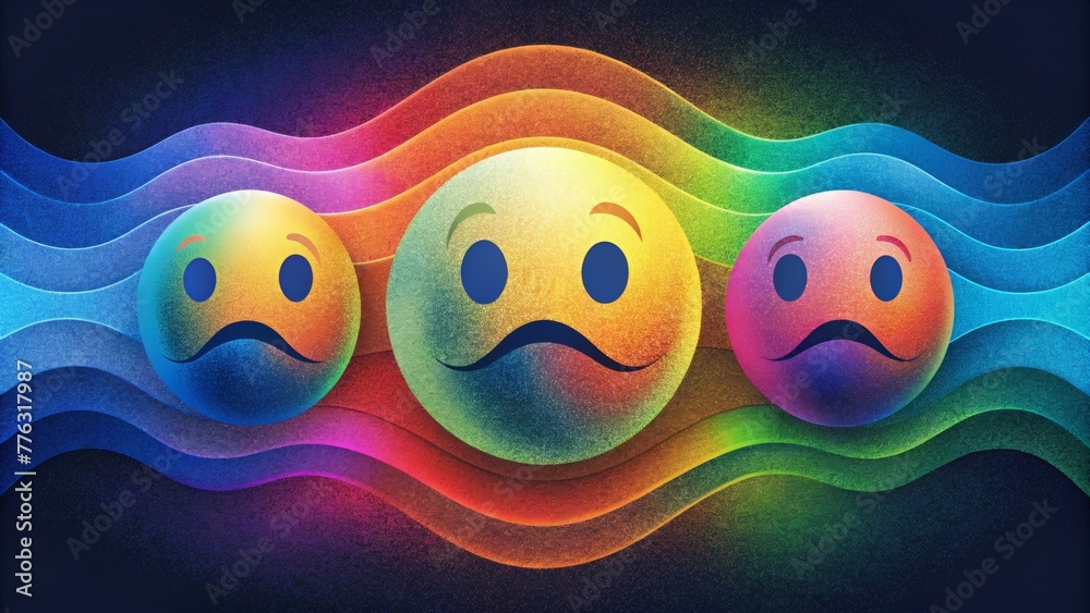 A visual representation of emotions with emotions represented by ...