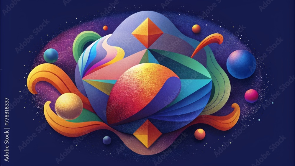 Vibrant and playful this asymmetrical piece combines unexpected forms ...