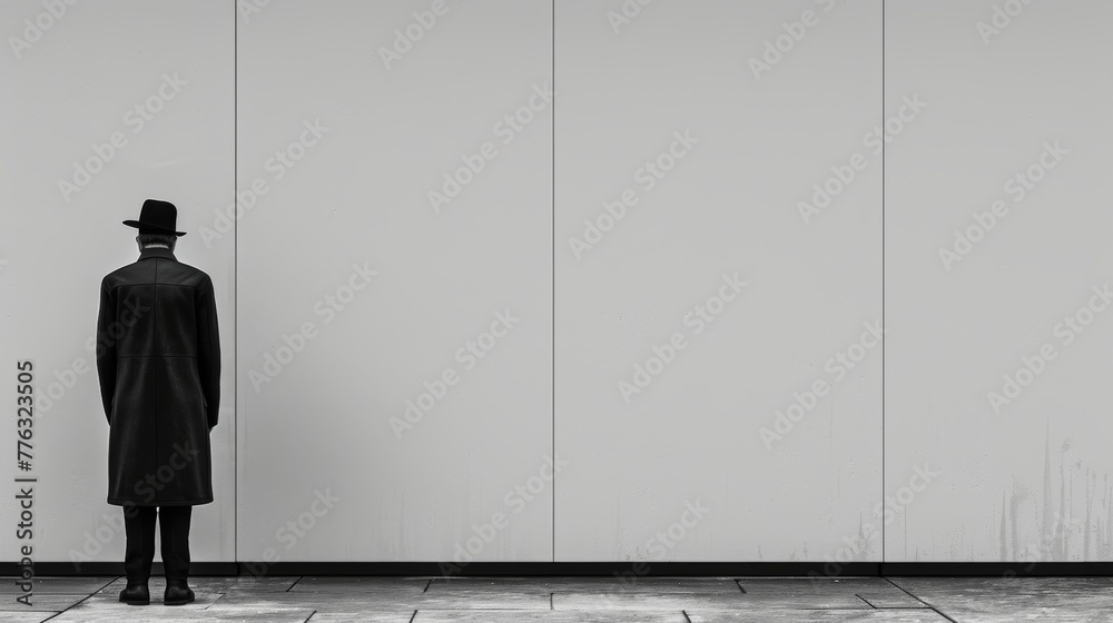 Imagine a vast white canvas, stark and empty, where a single black line ...