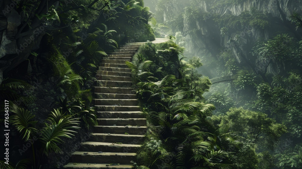 Dangerous cliffside path winding precariously along steep drops and ...