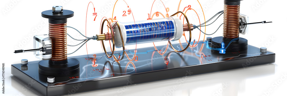 Foto de In-depth Illustration of an LR Circuit with Associated ...