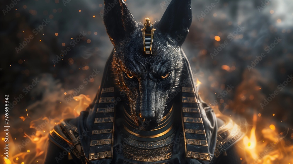 Egyptisch Anubis Behang Mooie Horus Kunst Op Canvas, Behang En Meer