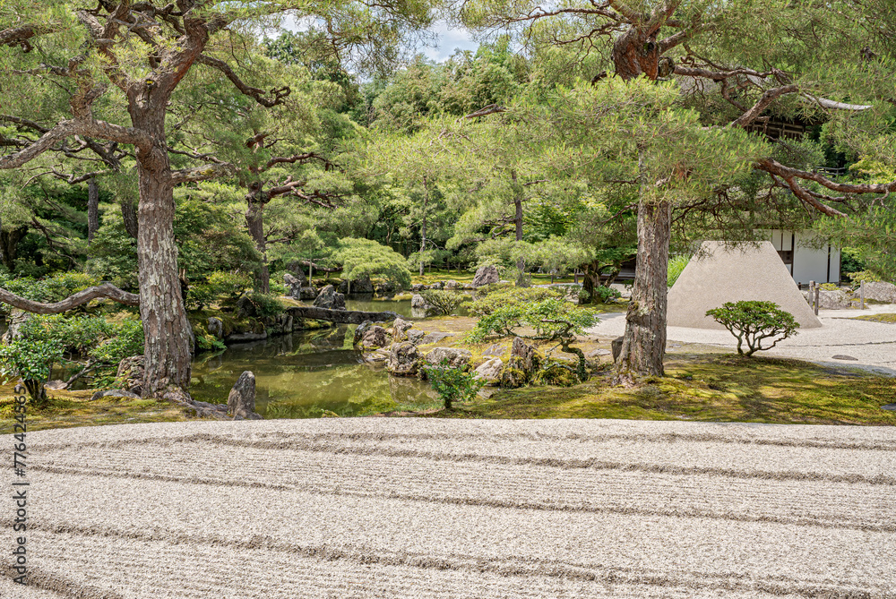 Ginkaku or Ginkaku-ji also called Silver Pavilion or Silver Temple ...