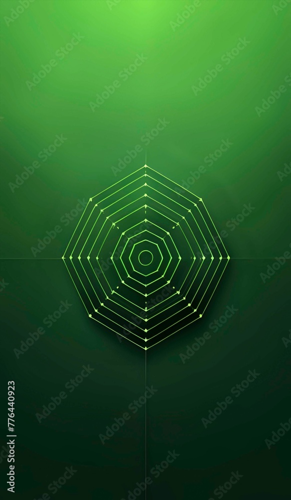 Abstract green technology illustration background Stock Illustration ...