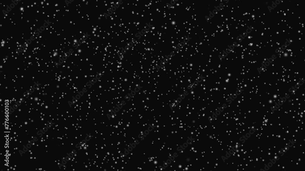 falling snow animation, Snowfall overlay on green background. Winter ...