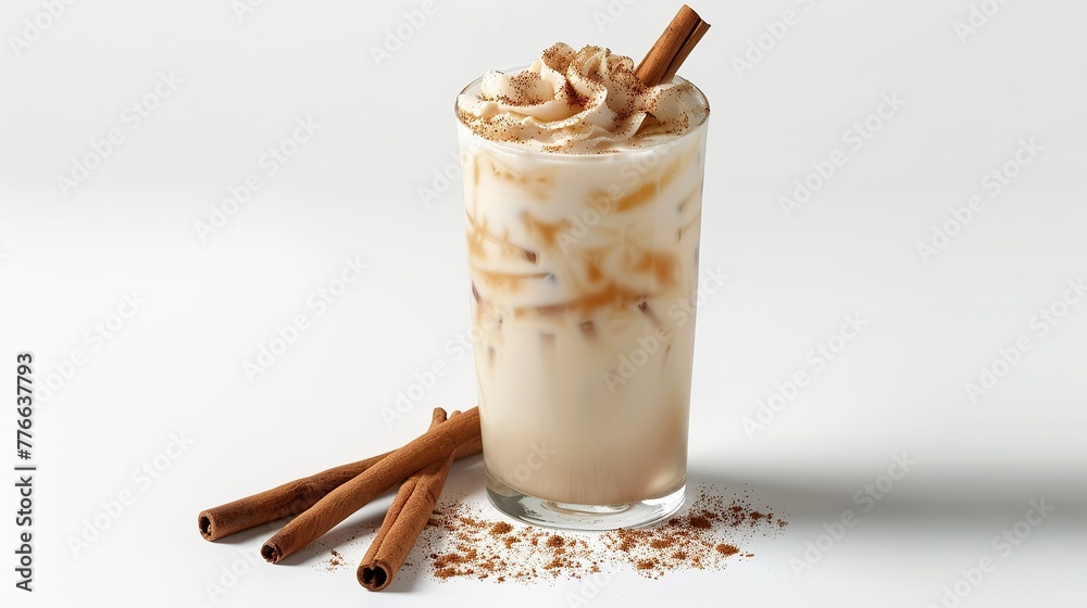 Ultra realistic of a Horchata with decorative cinnamon, Unsplash ...