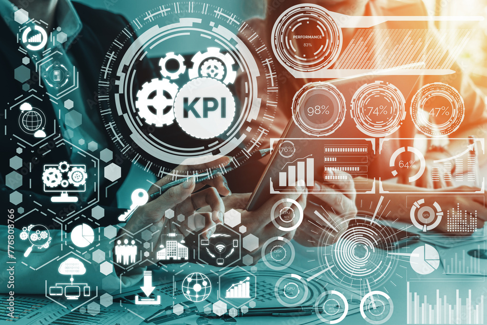 KPI Key Performance Indicator for Business Concept - Modern graphic ...