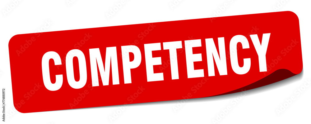 Poster competency sticker. competency label – Wall Art | UkPosters
