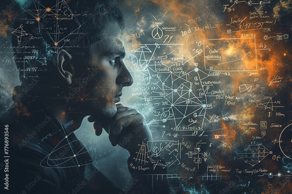 Quantum philosopher exploring theoretical dimensions: Image of a ...