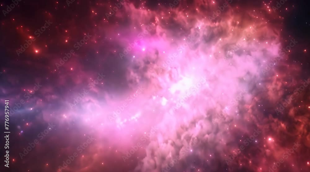 A large star shines brightly in the center of a vast expanse filled ...