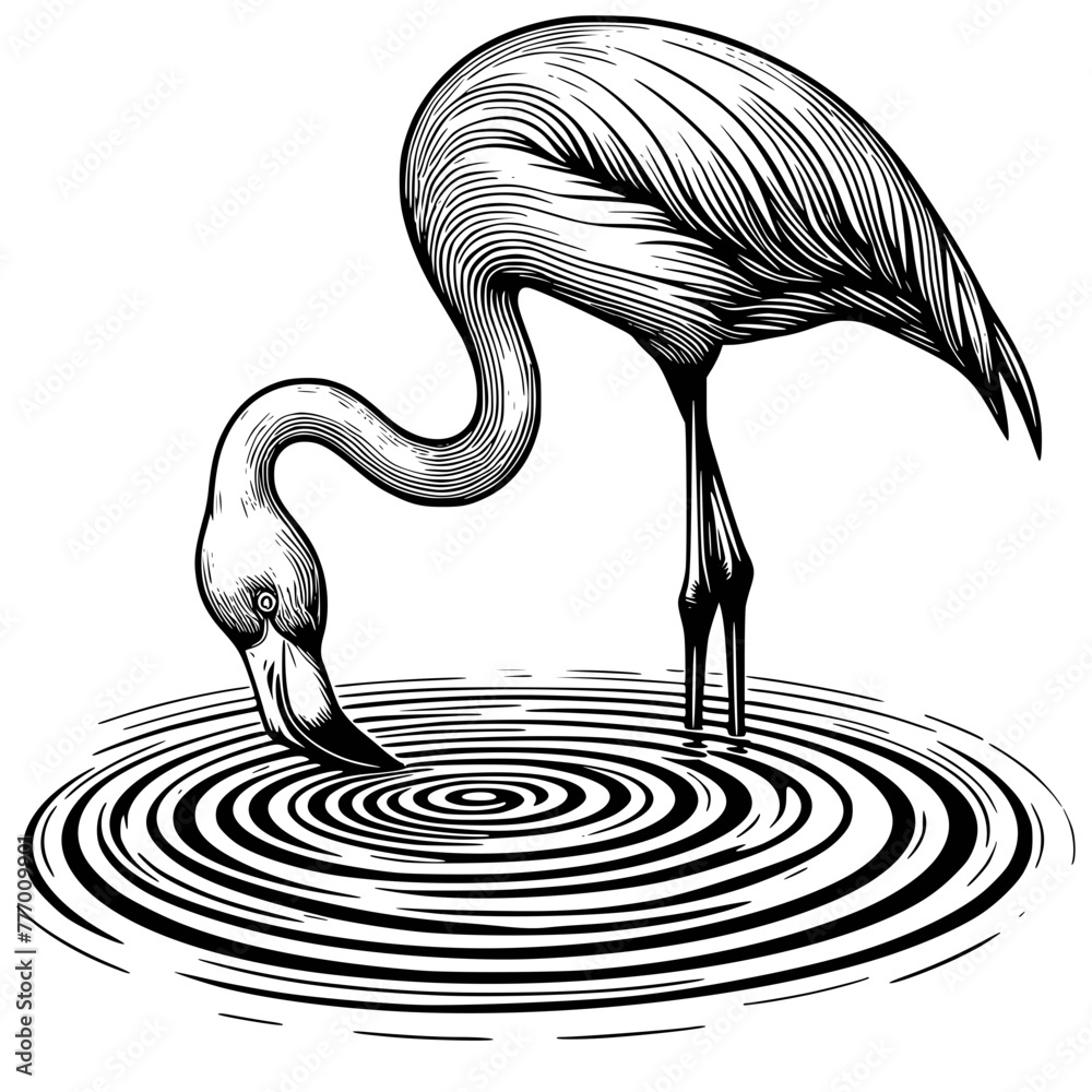 Flamingo Scene , Flamingo lake Svg, Flamingo Scene svg, Flamingo Svg ...