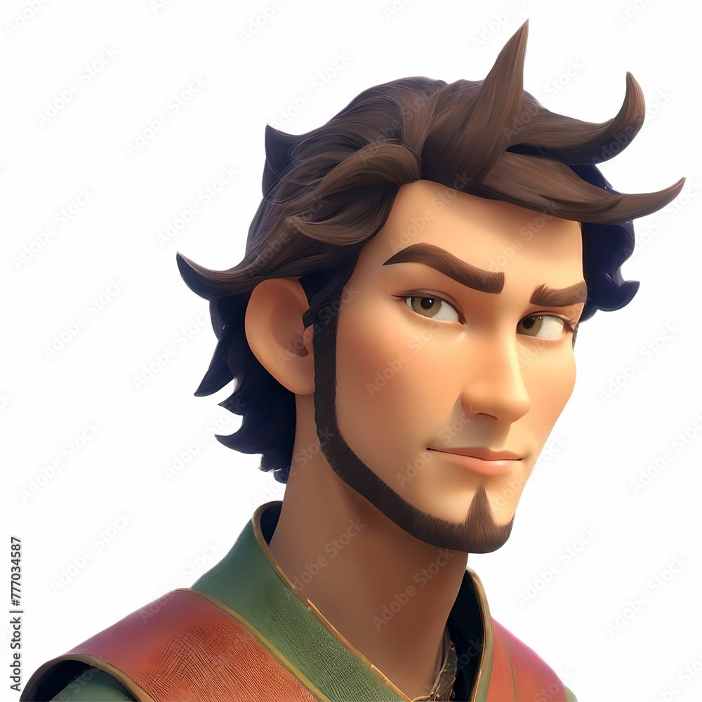 Medieval NPC Portraits, 2D Anime Style Icons for RPG Stock イラスト | Adobe ...