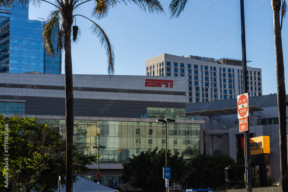 Los Angeles, California, USA, June 20, 2022: ESPN’s five-story ...