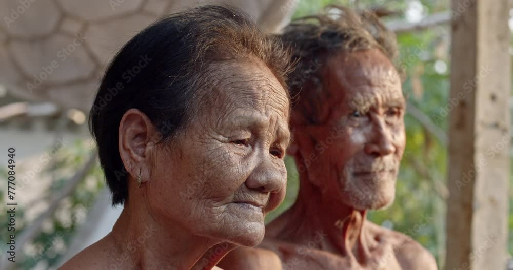 The Asian husband and wife who are the poor elderly people in the ...