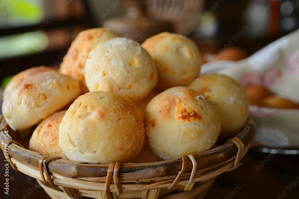 pão de queijo brazilian traditional food snack, typical cheese buns or ...