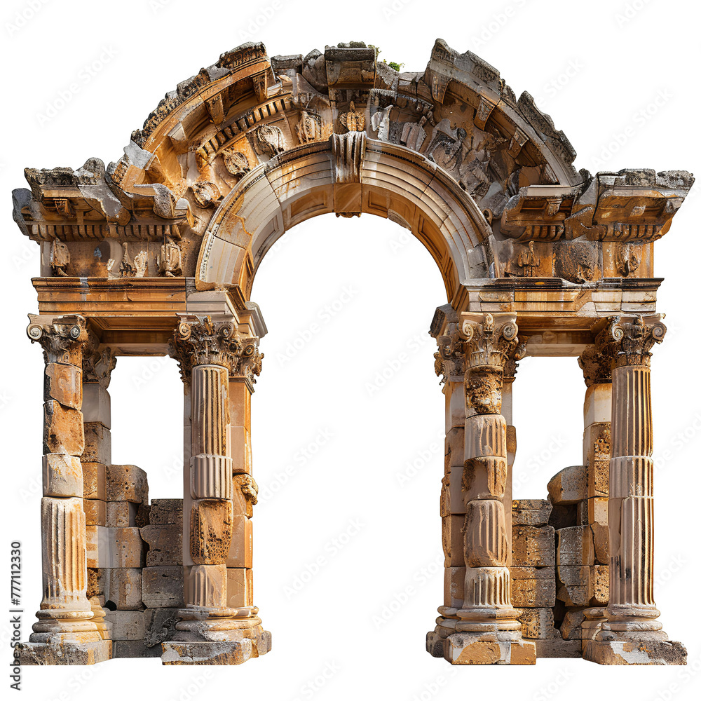 Ancient Greek arch of triumph PNG. Ancient Greek architecture including ...