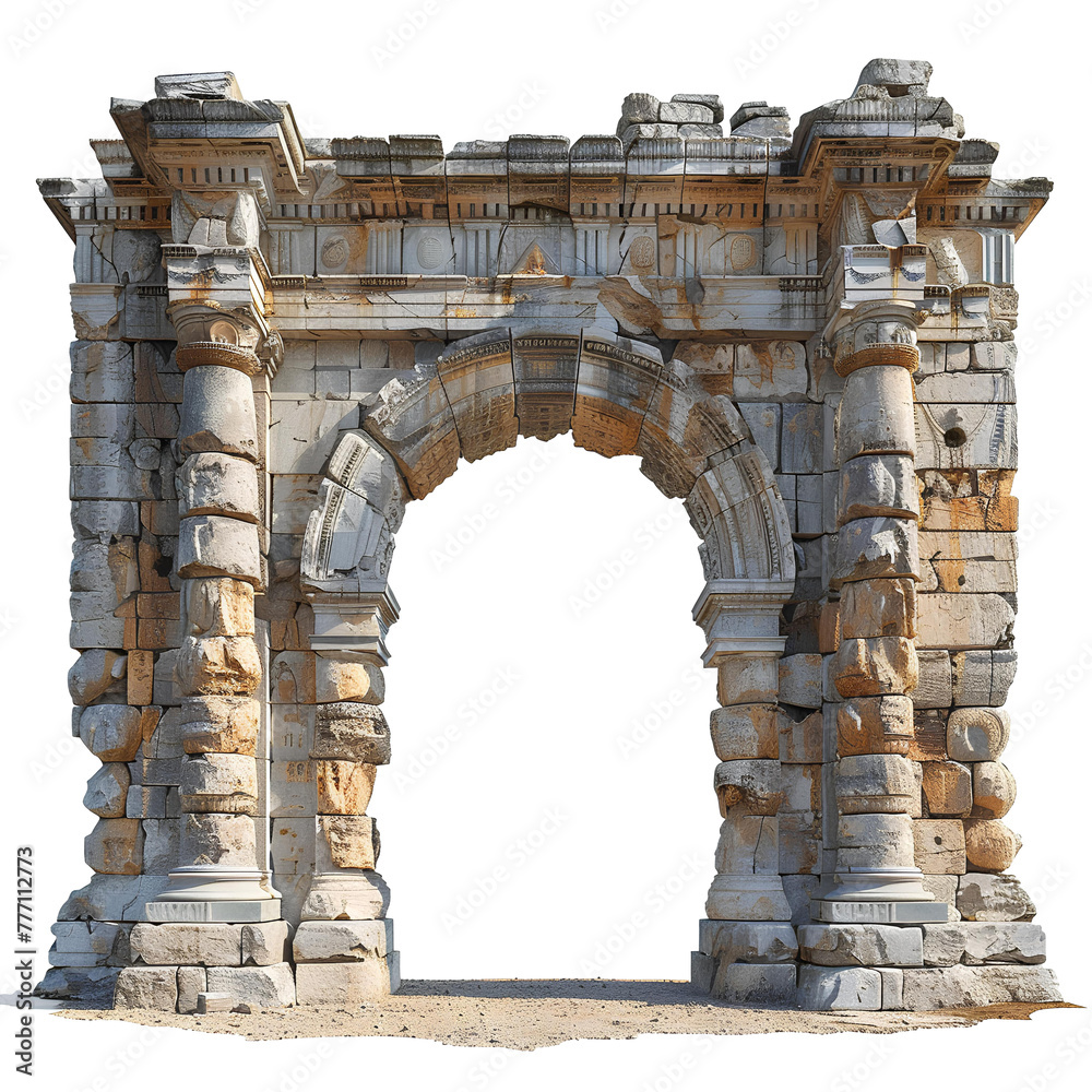 Ancient Greek arch of triumph PNG. Ancient Greek architecture including ...