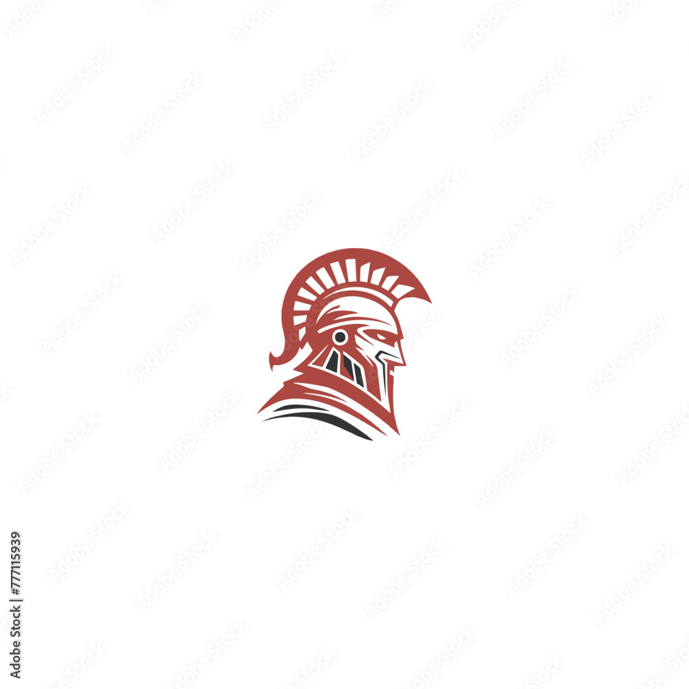 Spartan warrior symbol, coat of arms. Spartan military helmet logo ...