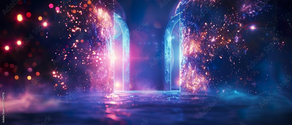 Mystical Portal, Cosmic Shroud, Enigmatic gateway to unseen worlds ...