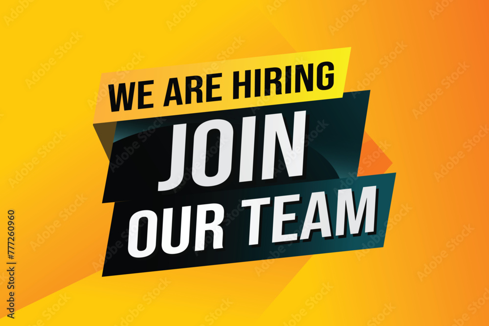 we are hiring join our team word concept vector illustration with ...