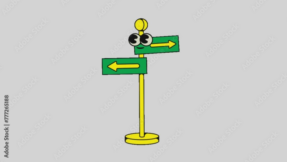 Vidéo Stock Left Right Direction Animation. Left and Right Direction ...