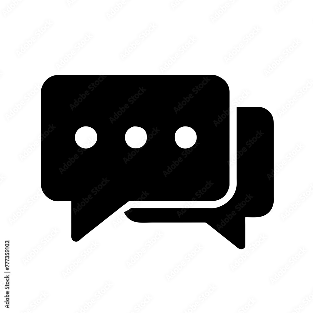 Message Bubble icon element vector graphic sign symbol clipart ...