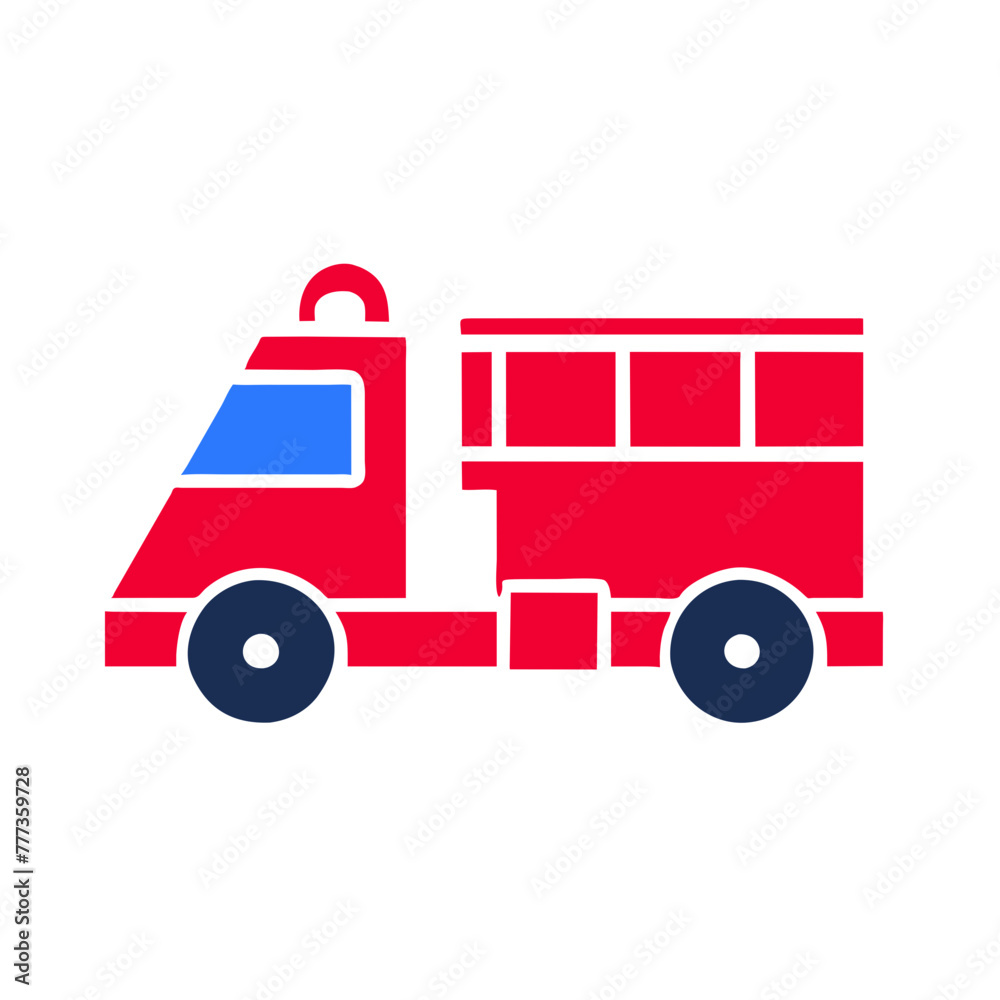 Firetruck icon element vector graphic sign symbol clipart illustration ...
