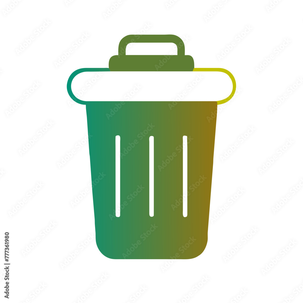 Trash icon sign symbol element vector graphic clipart illustration on a ...