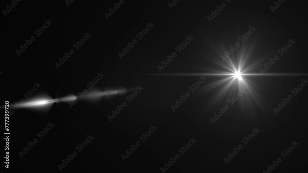 White lens bright lens flare lighting abstract motion background, Lens ...