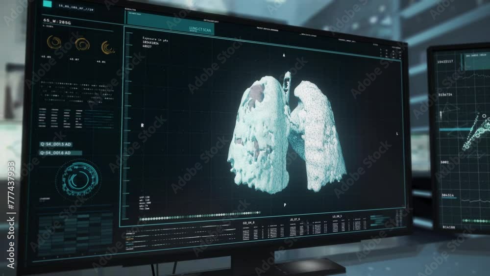 Advanced Medical Software System Ui Conducts Disease Analysis Diagnosis ...