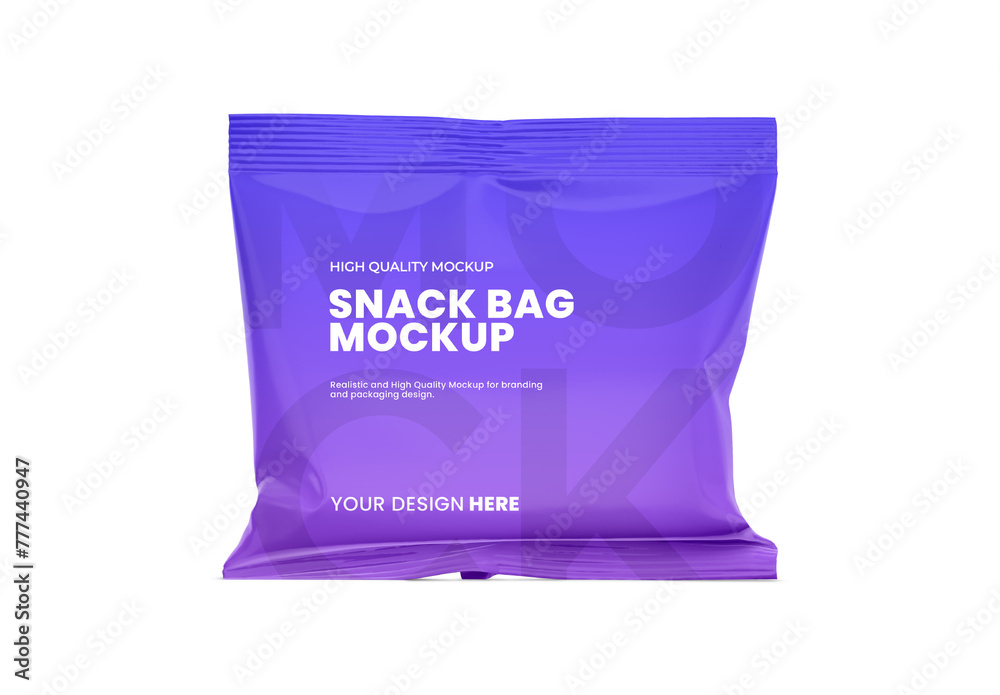 Snack Bag Mockup Stock Template | Adobe Stock
