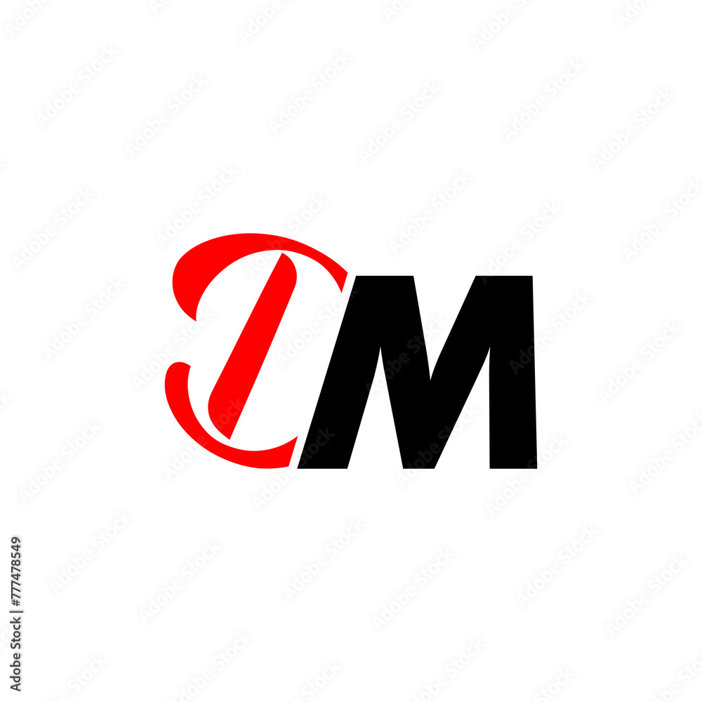 Vector graphic of DM monogram logo in modern style. This vector is ...
