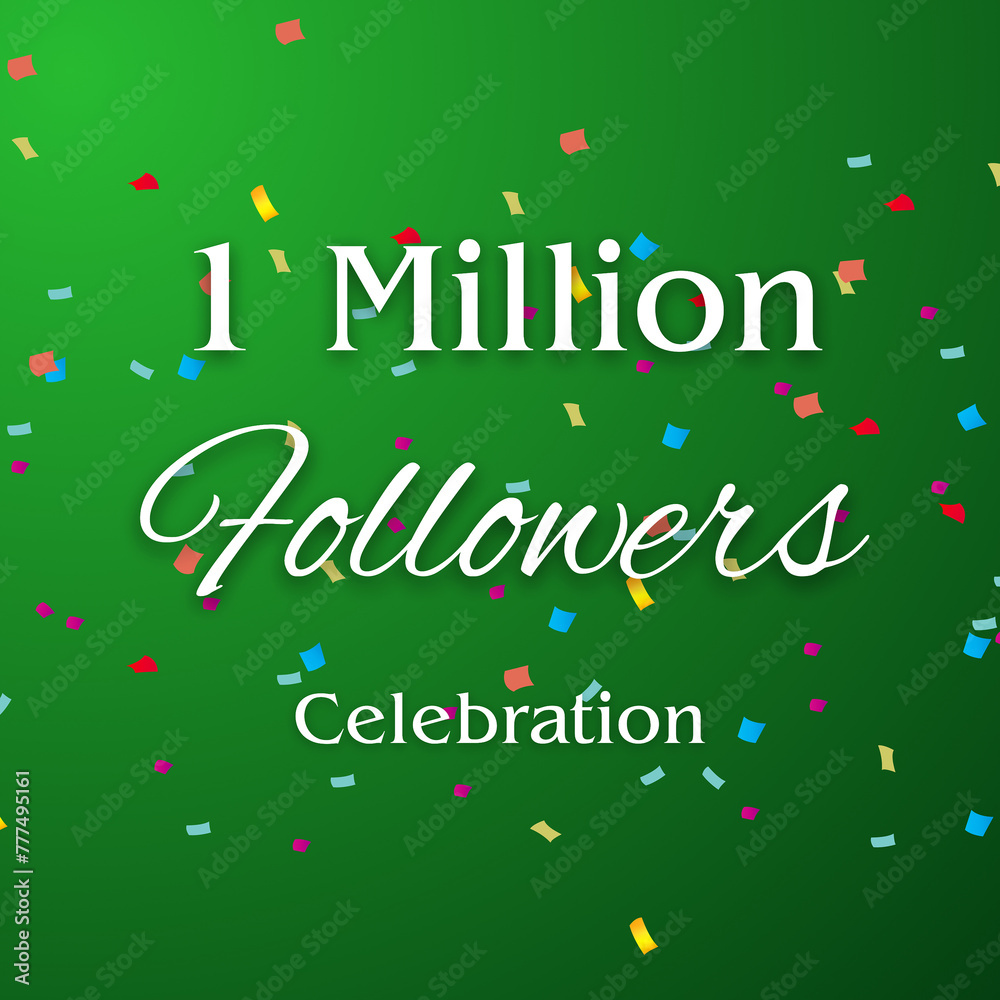 1M follower Milestone: Celebrate One Million Social Media Followers ...