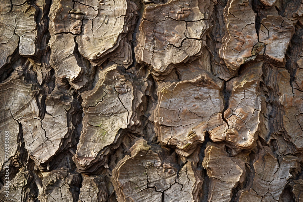 Majestic oak tree bark patterns narrate the legacy of the wild Stock ...