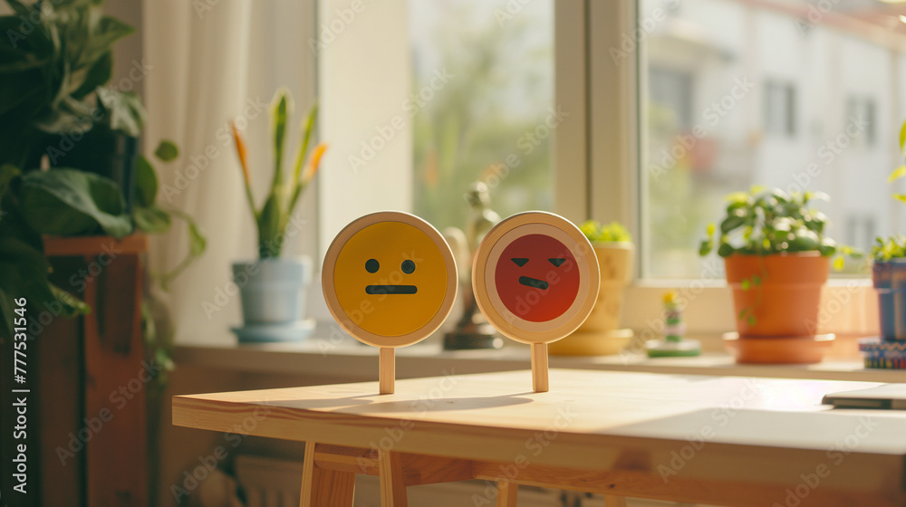 Pain scale with facial expression from no pain to severe pain, doctor's ...