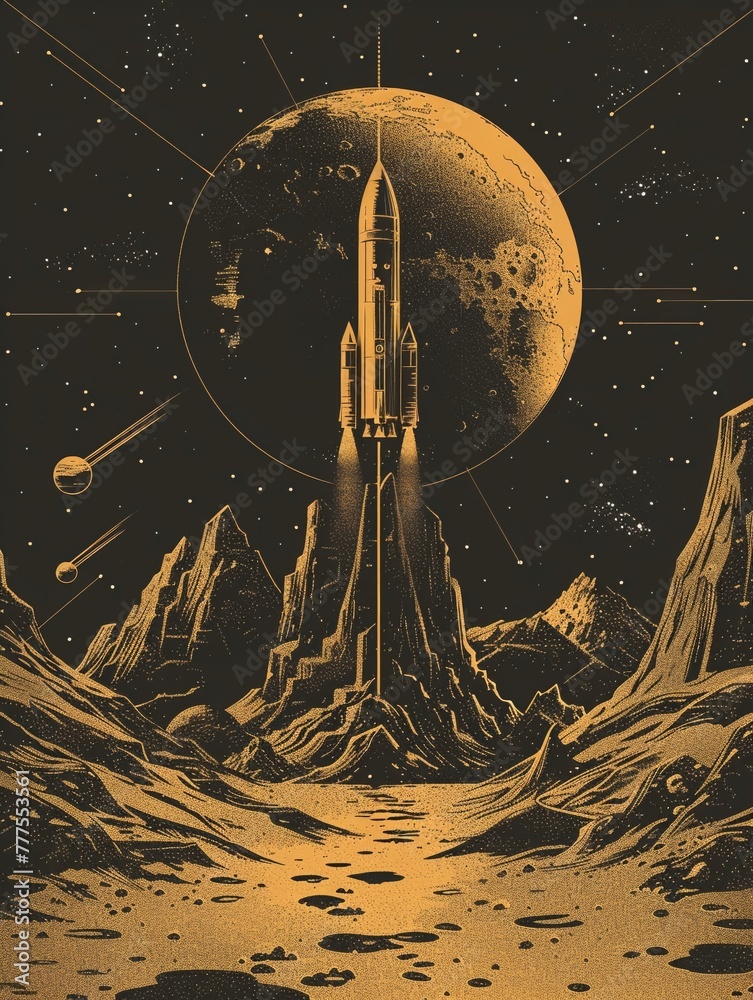 Incorporate the theme of interstellar exploration into a dynamic and ...