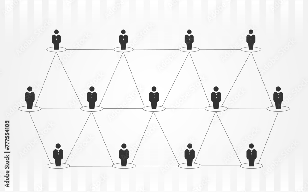Human network connection background template design Stock Vector ...