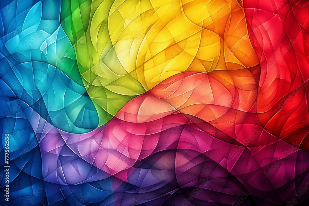 Abstract background of pride colors for queer Pride Month in June ...