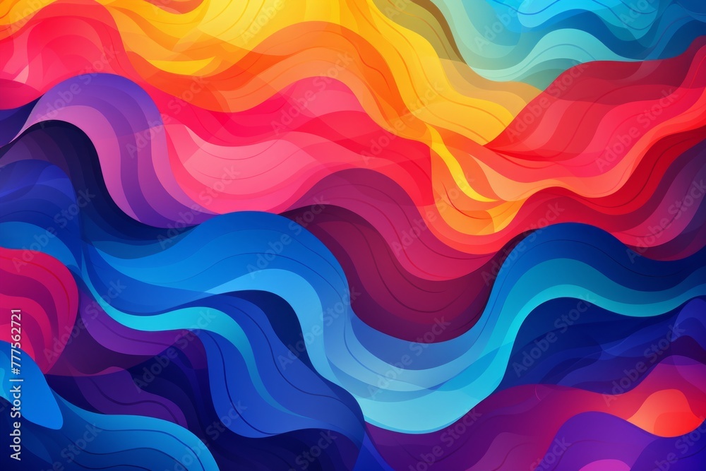 Abstract background of pride colors for queer Pride Month in June ...