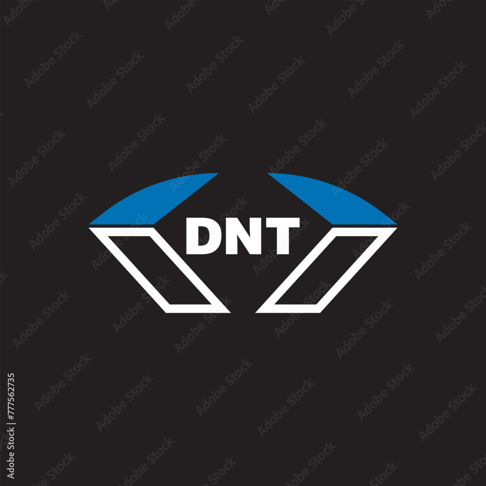 DNT letter logo design on white background. DNT logo. DNT creative initials letter Monogram logo ...