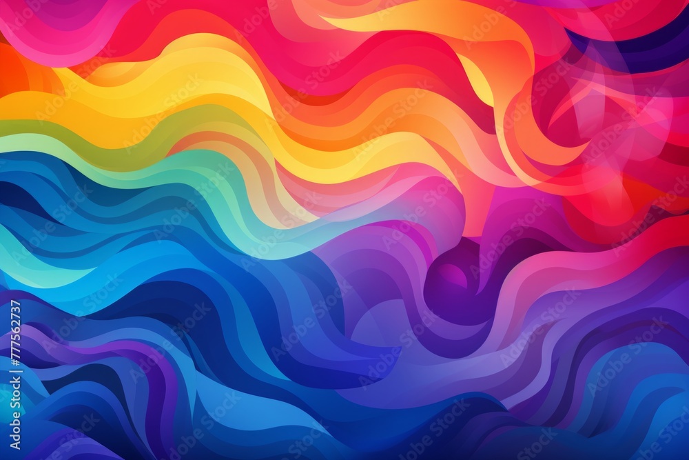 Abstract background of pride colors for queer Pride Month in June ...