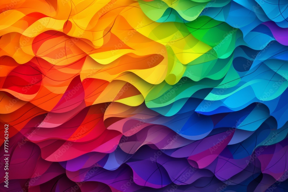 Abstract background of pride colors for queer Pride Month in June ...