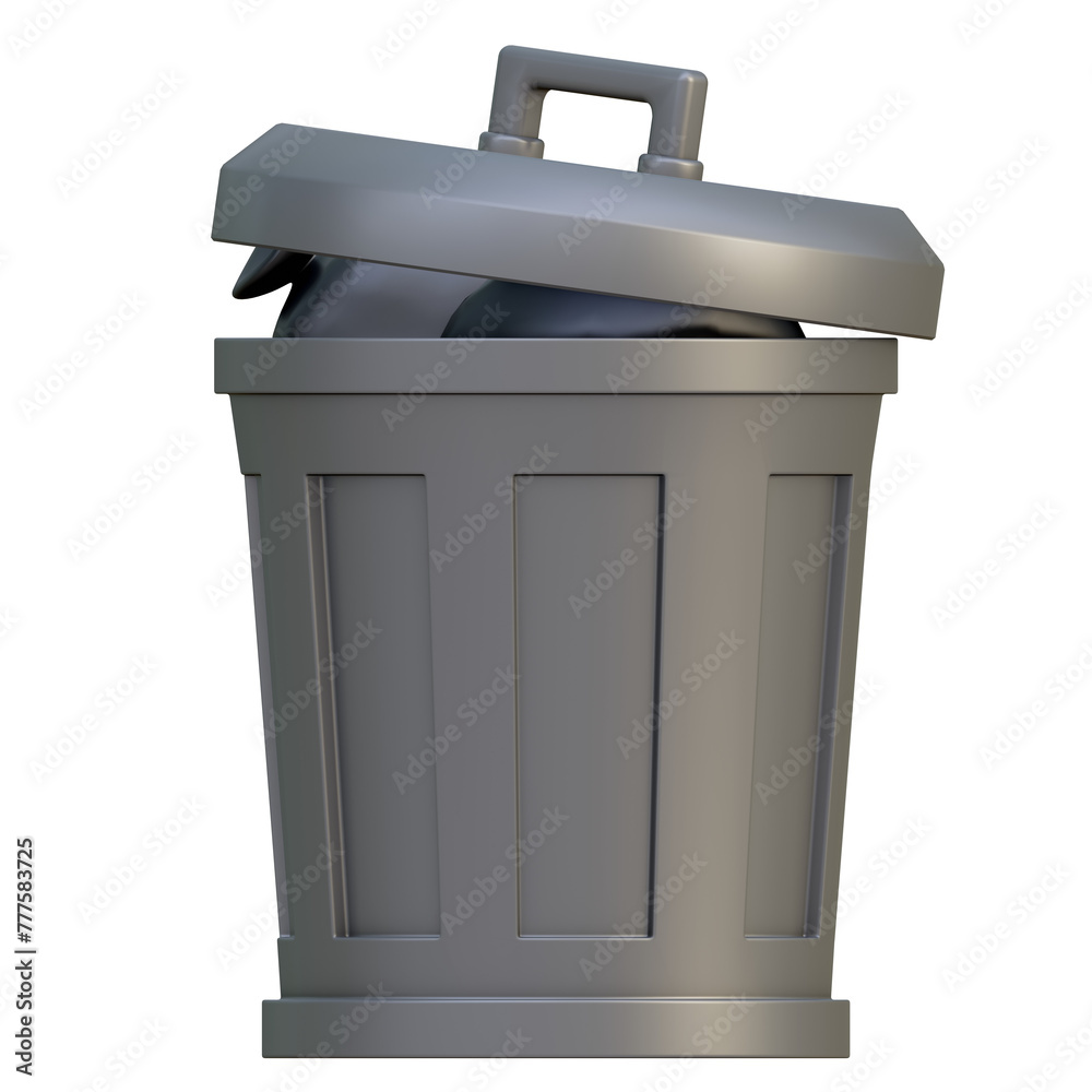 Garbage container. Processing and sorting of garbage. House cleaning ...